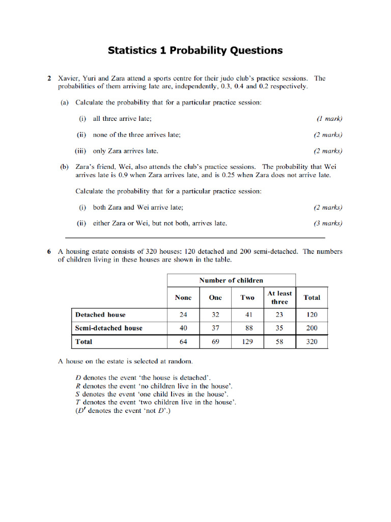 S1 Probability | PDF