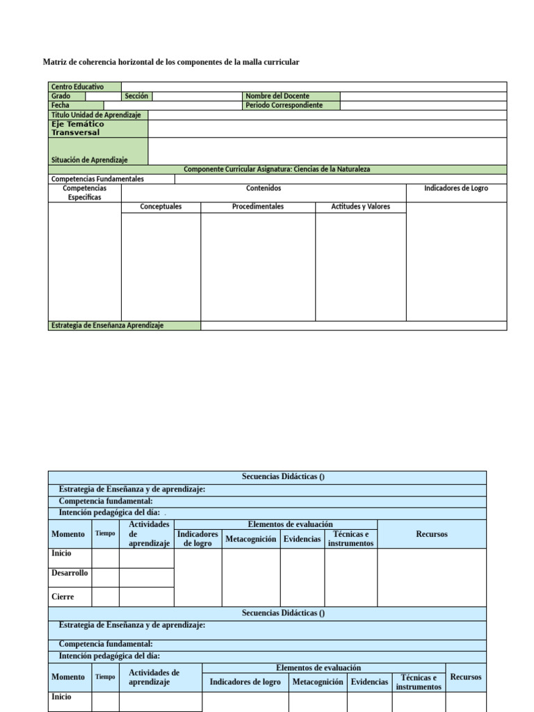 Planificacion por unidad de aprendizaje1_ | PDF | Evaluación | Enseñando
