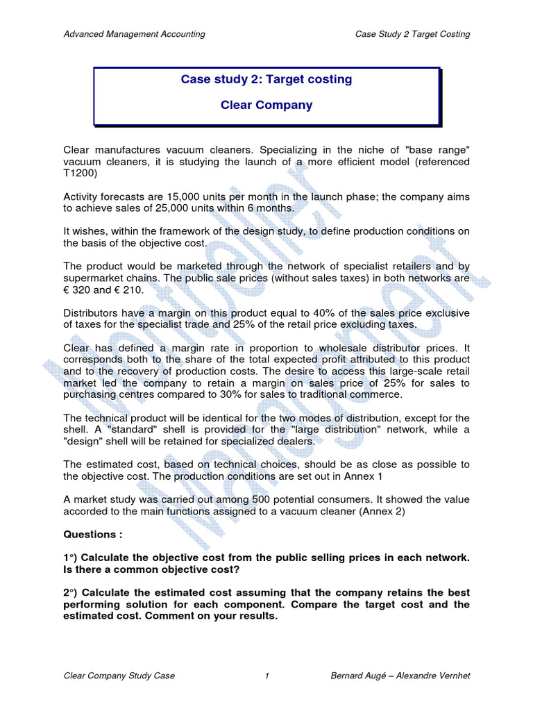 Case Study Clear Company (English) - 6 | PDF | Retail | Product (Business)