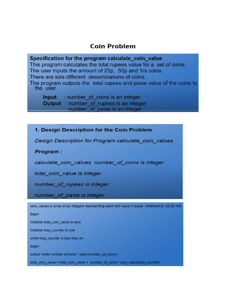 Unit-2 Coin Problem | PDF