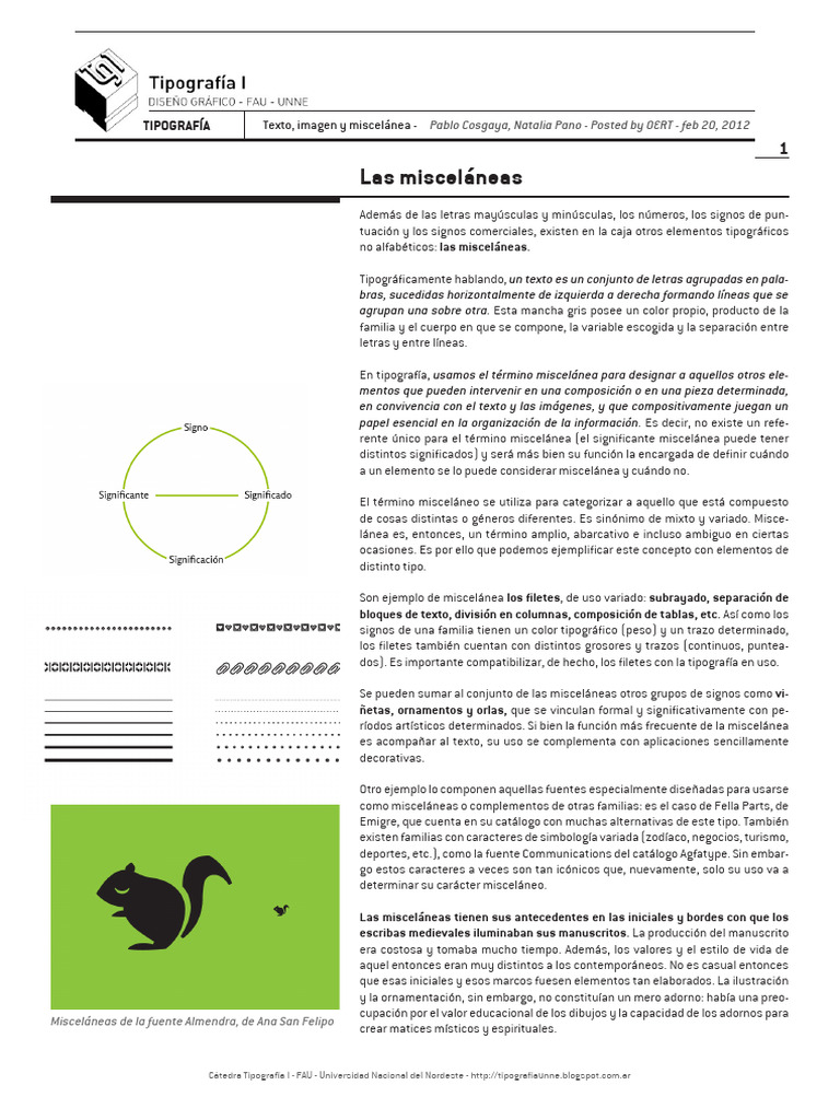 Misceláneas en Diseño Tipográfico | PDF | Tipografía | Diseño gráfico