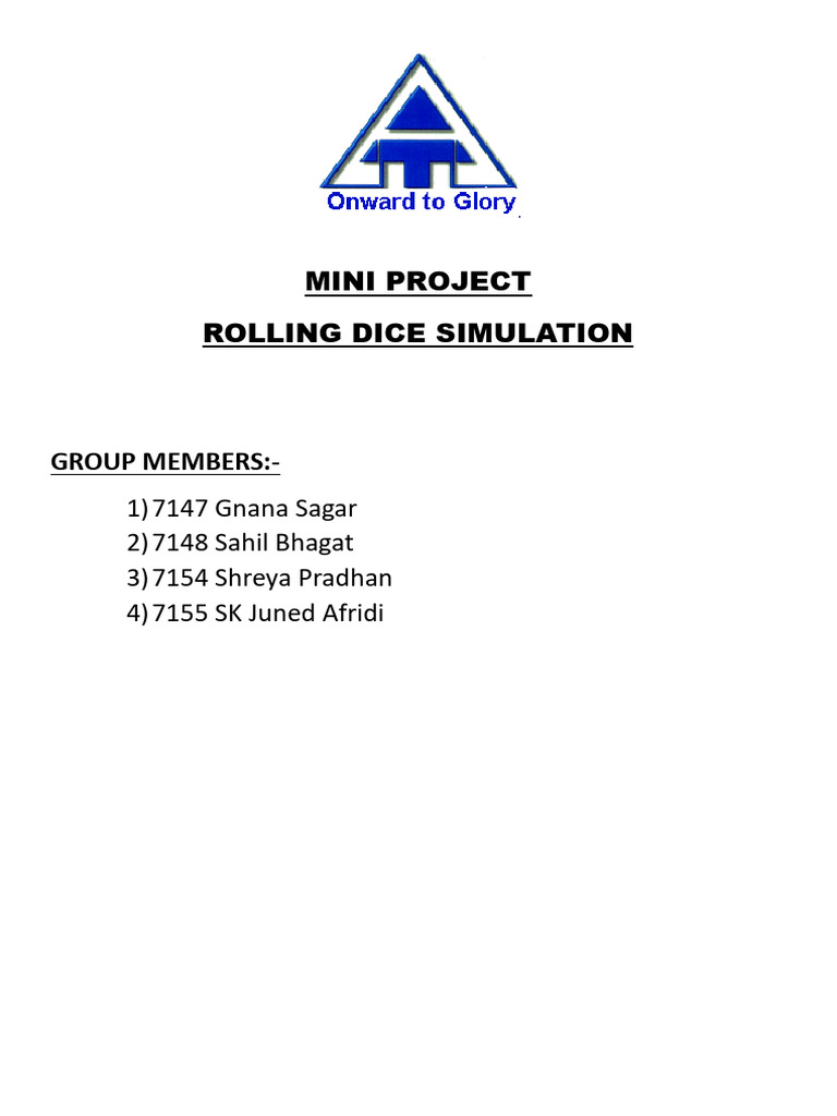 Mini Project Dice | PDF