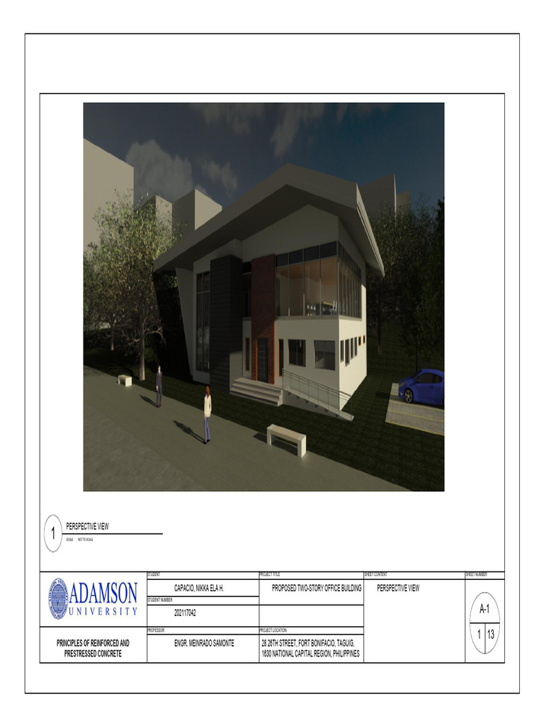 Proposed Two-Story Office Building | PDF | Building Technology ...