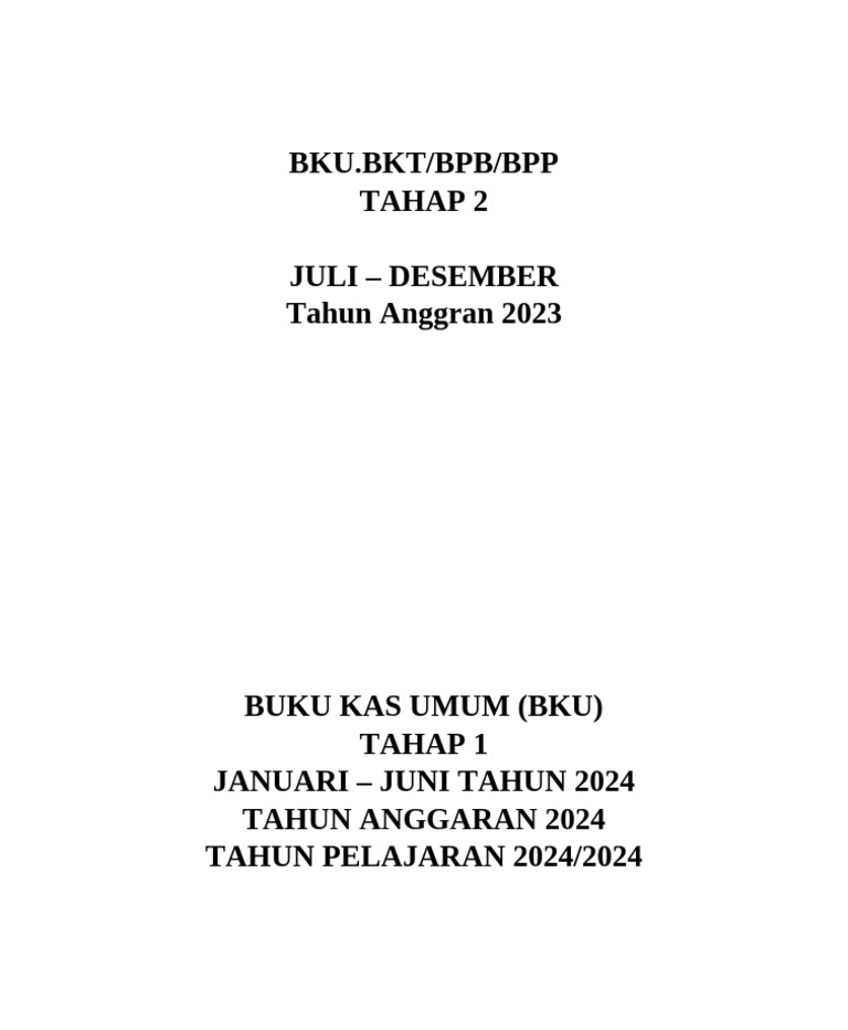 Cover Bku 2023 | PDF