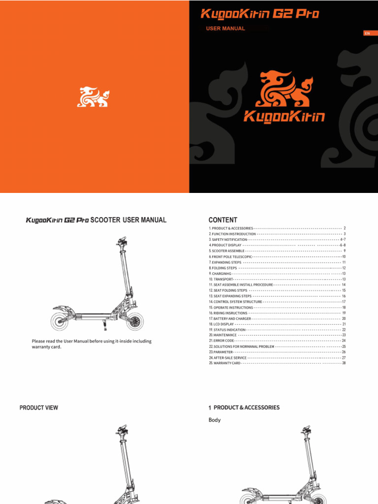 KugooKirin G2 Pro | PDF