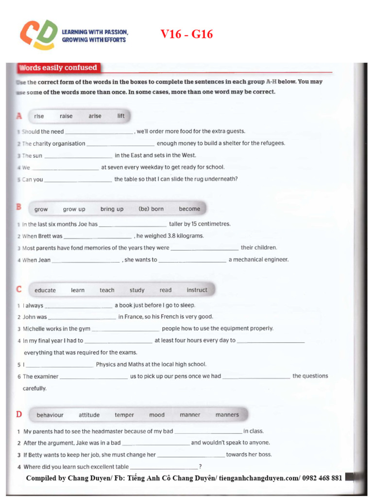 Words Easily Confused: Unit 03 | PDF