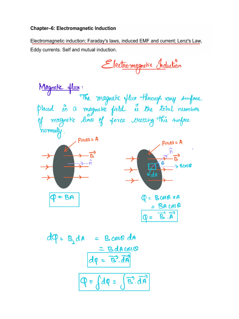 Electromagnetic Induction 2024 | PDF | Electromagnetic Induction | Inductance
