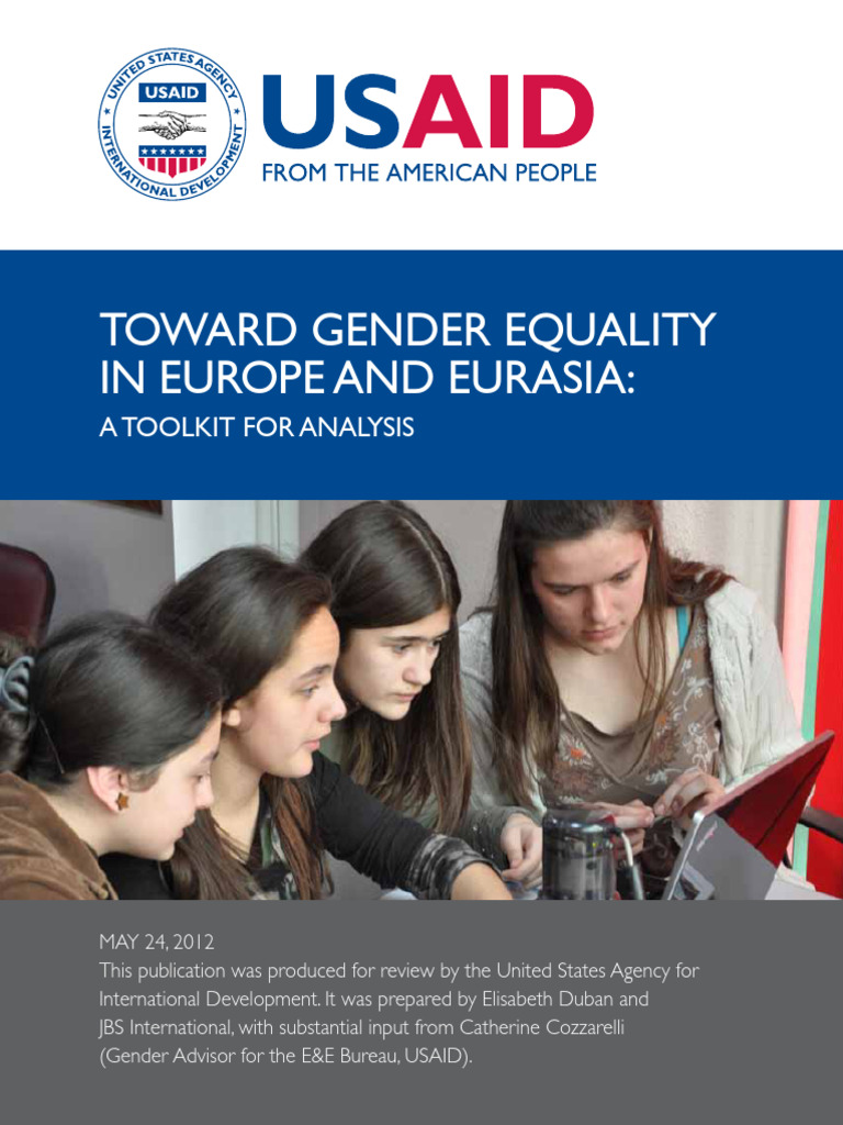 Toward Gender Equality in Europe and Euroasia - USAID | PDF | Empowerment | Gender Analysis
