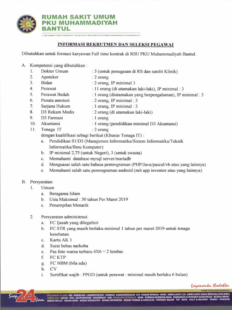 Rekrutmen 2019 | PDF