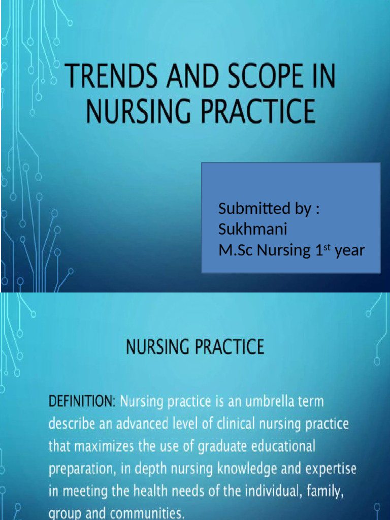 On Nursing Practice Scope and Trends | PDF