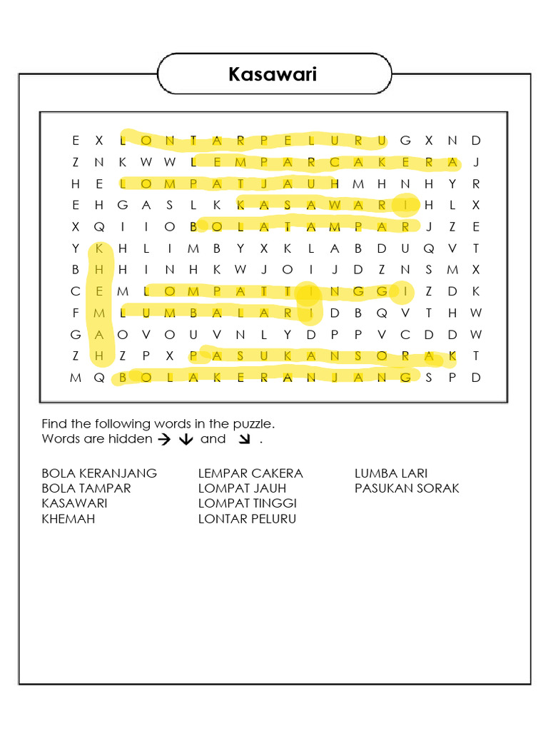Word-search-Kasawarih | PDF