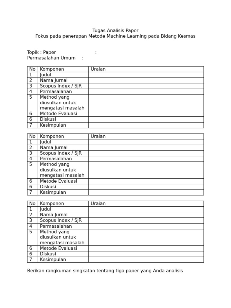 Tugas Analisis Paper ML | PDF