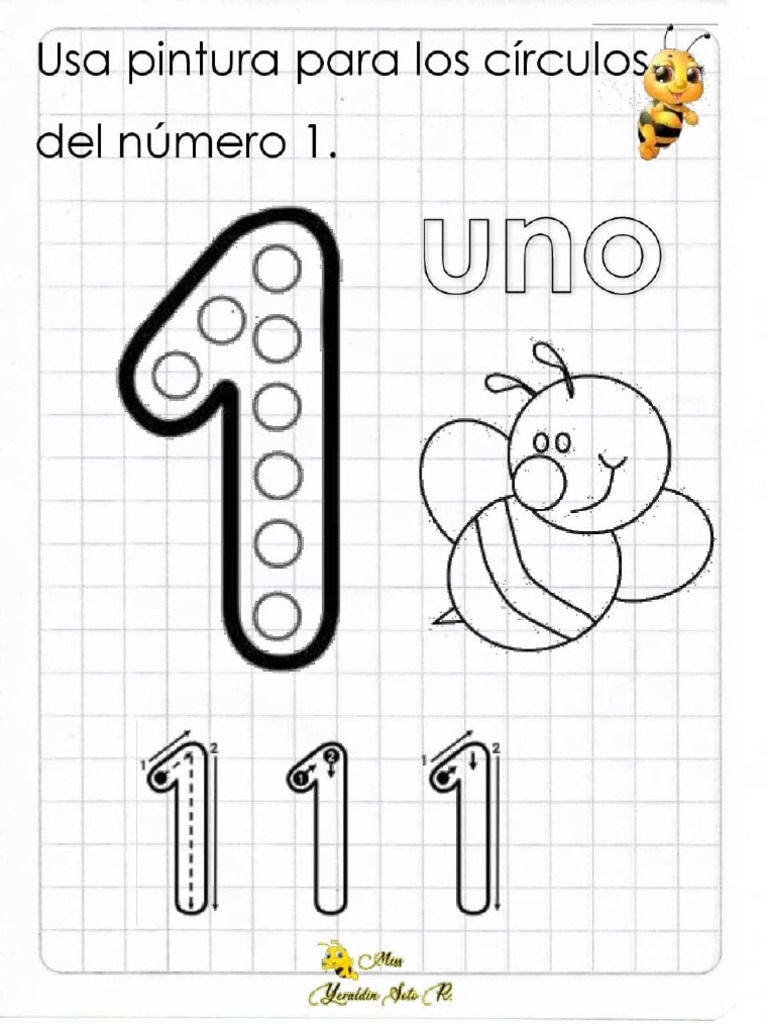 Cuaderno Con Actividades para Aprender Números | PDF