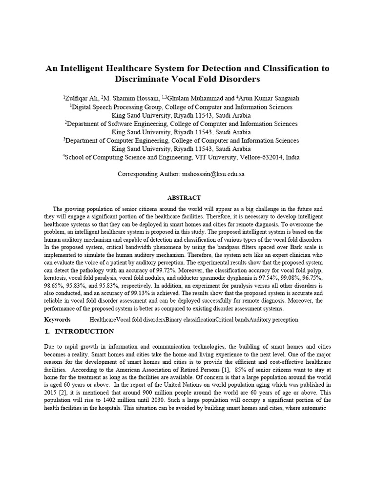 FGCS - Intelligent Sys - Accepted | PDF | Receiver Operating ...
