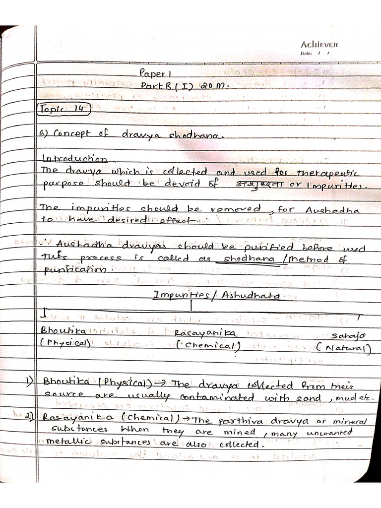 Dravya Guna Syllabus Point 1 | PDF