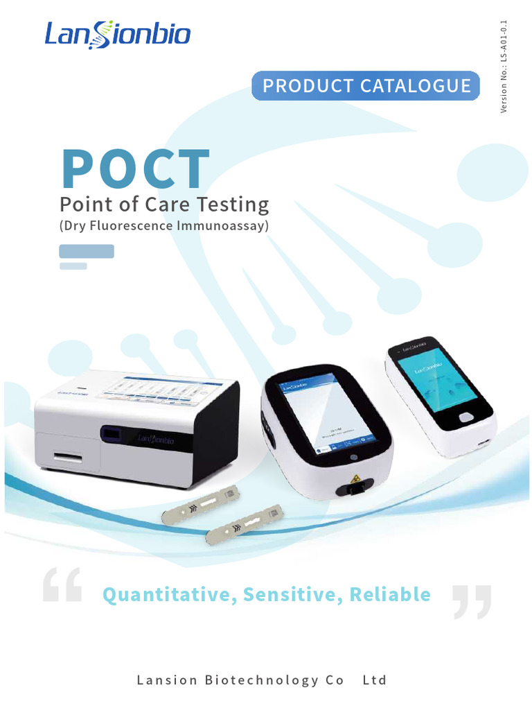 2024 Lansionbio POCT Product Catalogue | PDF | Immunoglobulin G | Medical Specialties