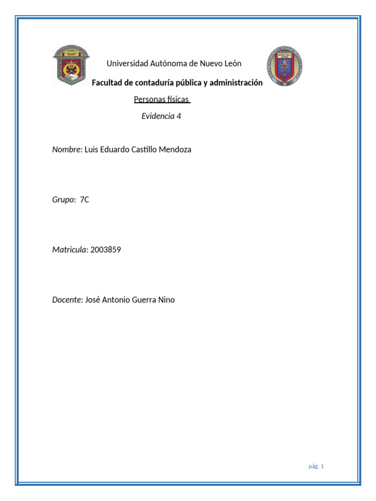 LECM - Ev4 - PERFISIC - 7C - 2024 1 | PDF | Salario | Impuestos