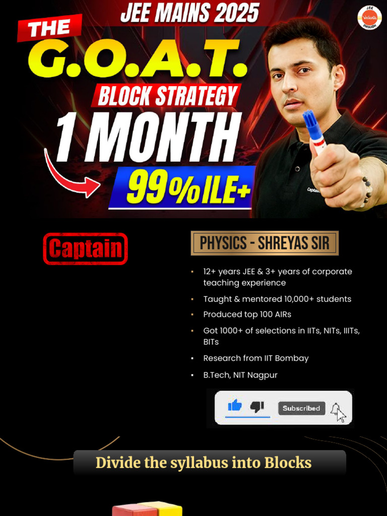 30 Days MAIN Planner Jee | PDF | Chemistry | Integral