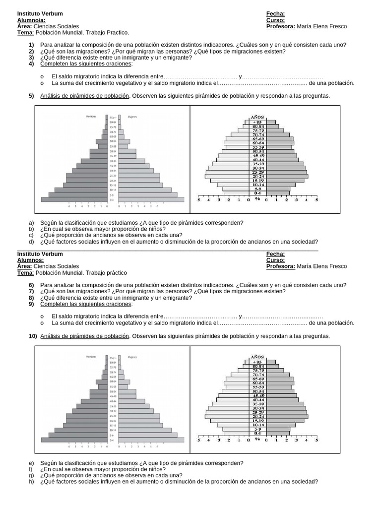 Instituto Verbum Poblacion | PDF | Migración humana