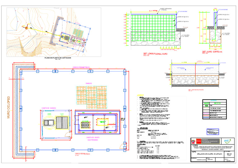 01. ESTRUCT DE MURO CICLOPEO-DET. C°CICLOPEO | PDF