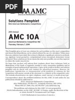 AMC 12A Solution | PDF