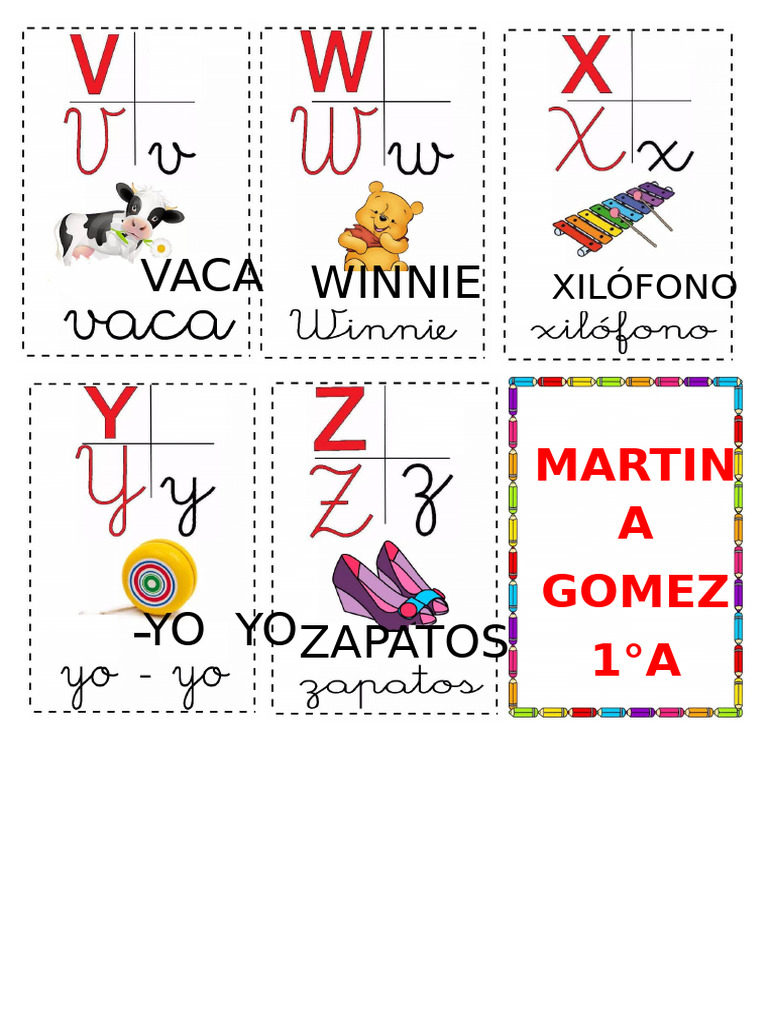 Abecedario Mayuscula Y Minuscula Pdf