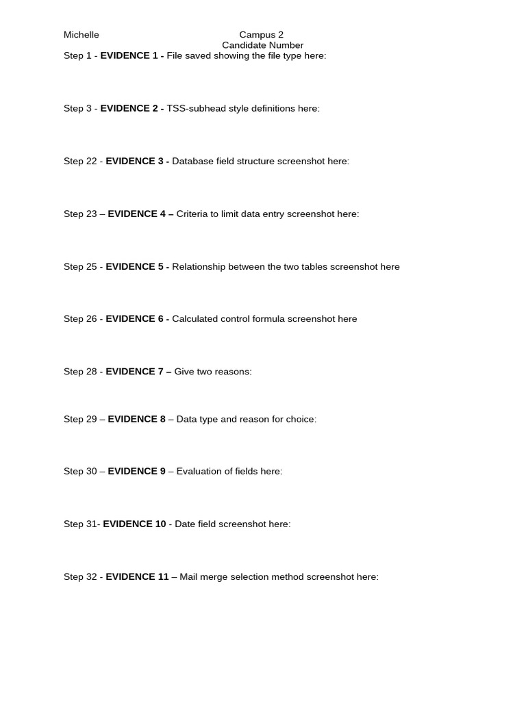 J217evidence Michelle | PDF