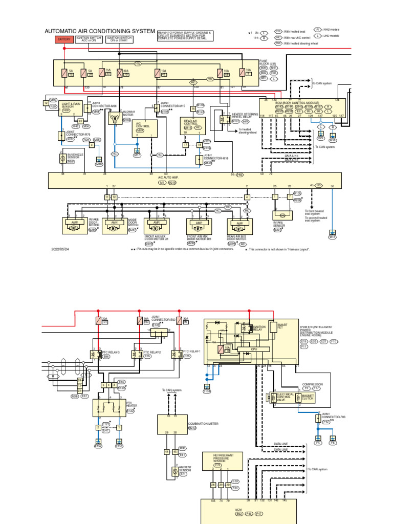 Air Conditioning Wiring Diagram | PDF | Electrical Connector ...