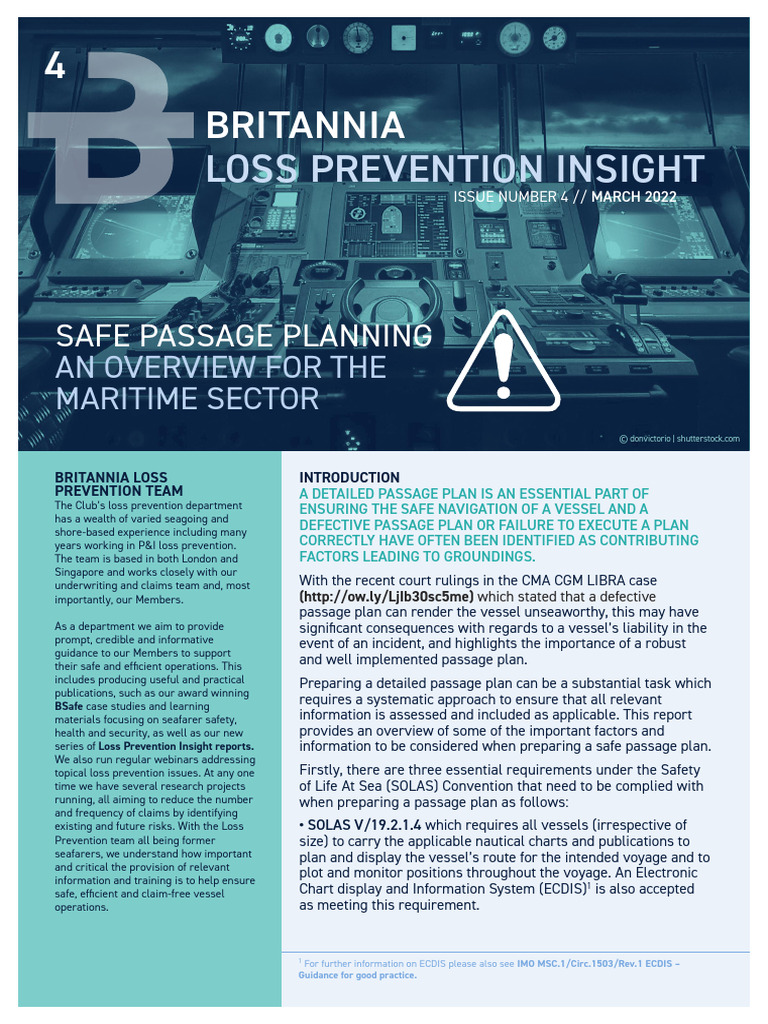 Safe Passage Planning for Vessels | PDF | Navigation