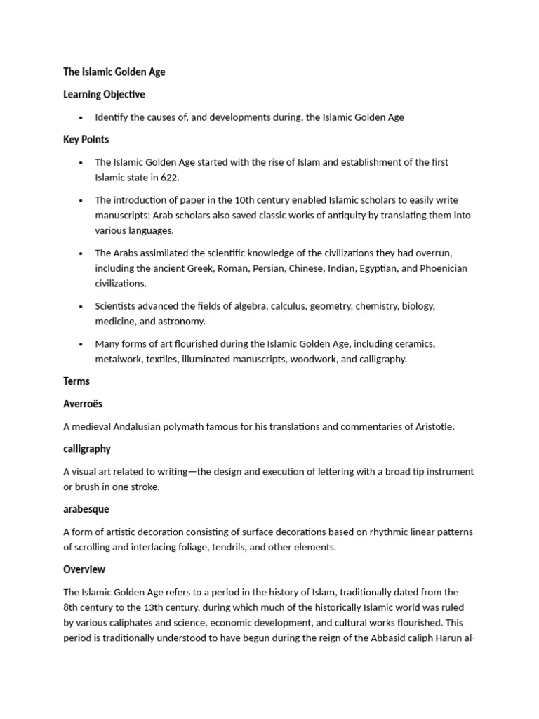 Advancements of the Islamic Golden Age | PDF | Al Andalus