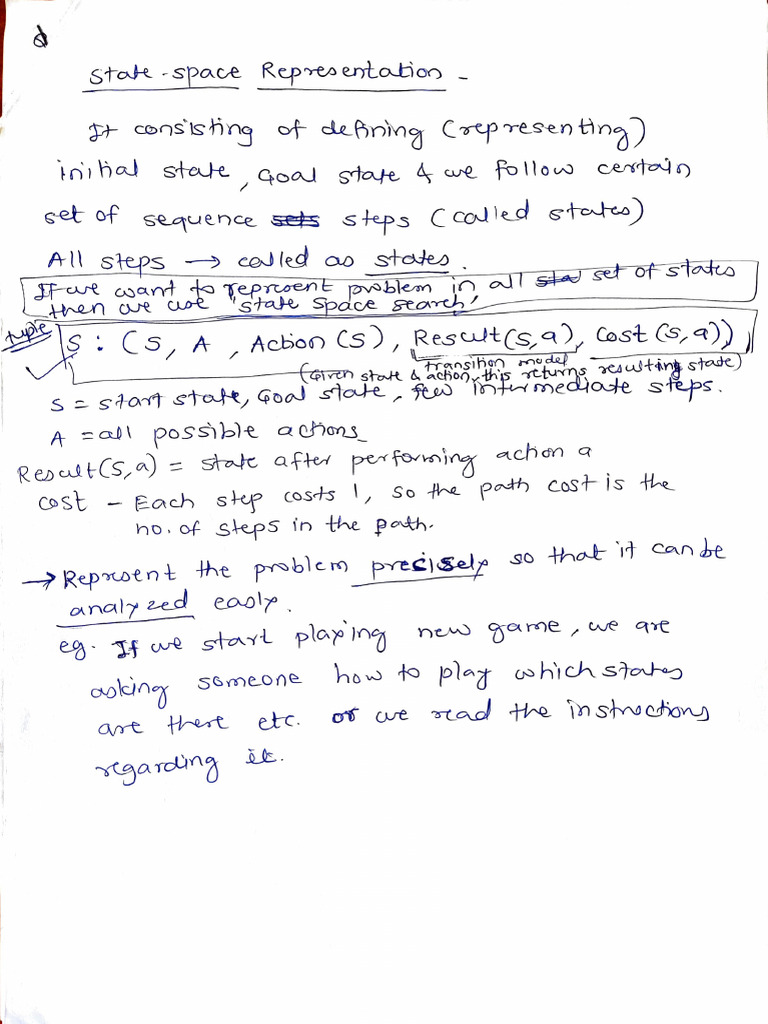 State Space Representation With Examples | PDF