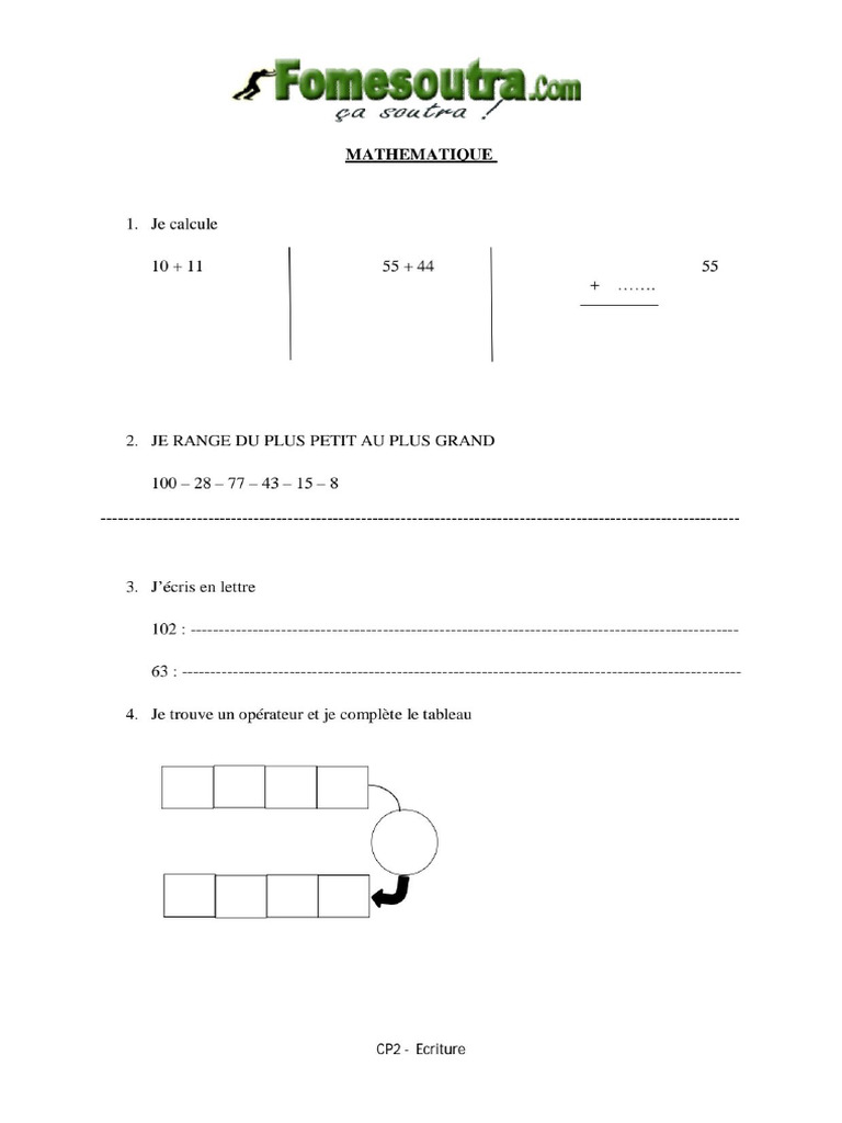 6126b1163683cevaluation Maths cp2 | PDF