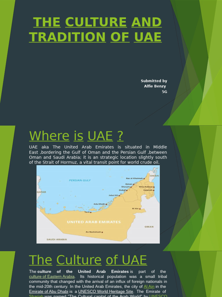 UAE Culture and Traditions Overview | PDF | United Arab Emirates ...