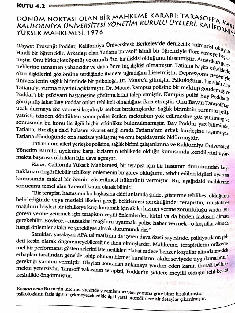 TARASOFF | PDF