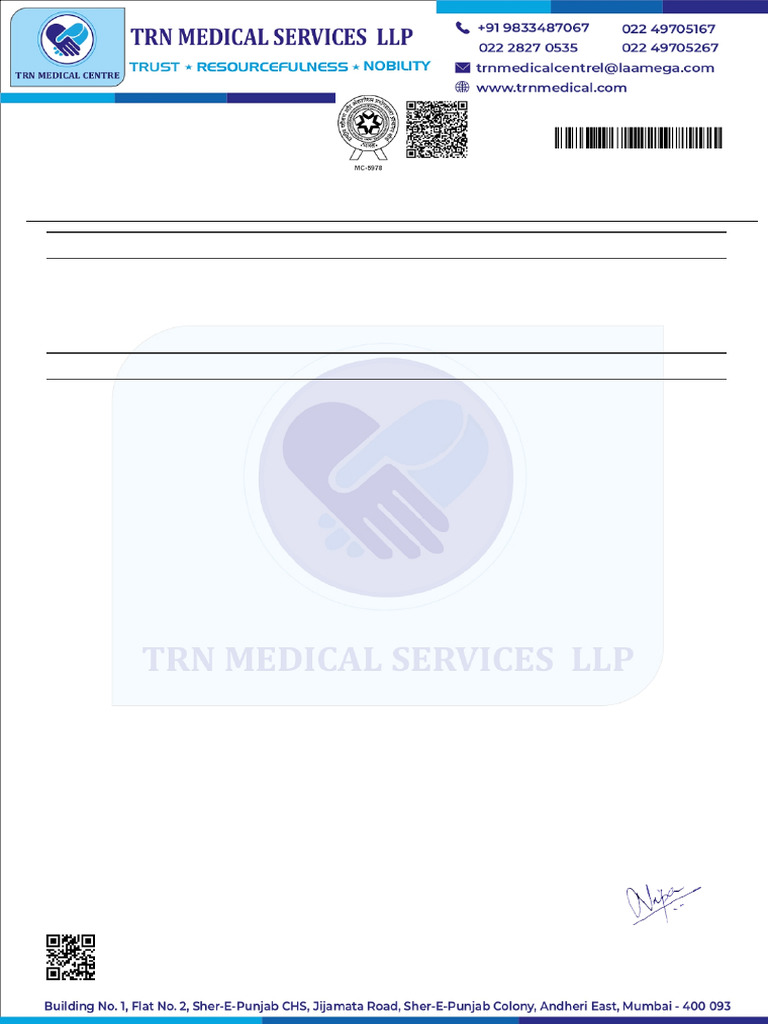 Blood Test Report for Mr. Majithiya | PDF | White Blood Cell | Animal ...
