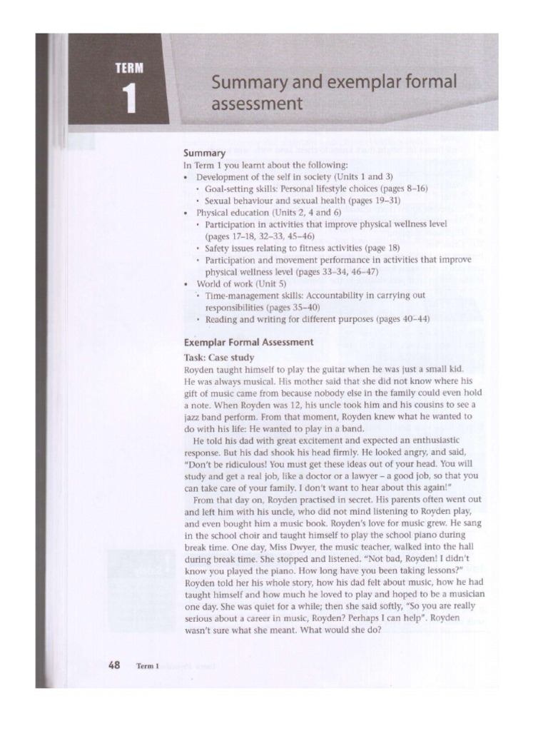 Term 1 Gr9 Written Task Assignment | PDF