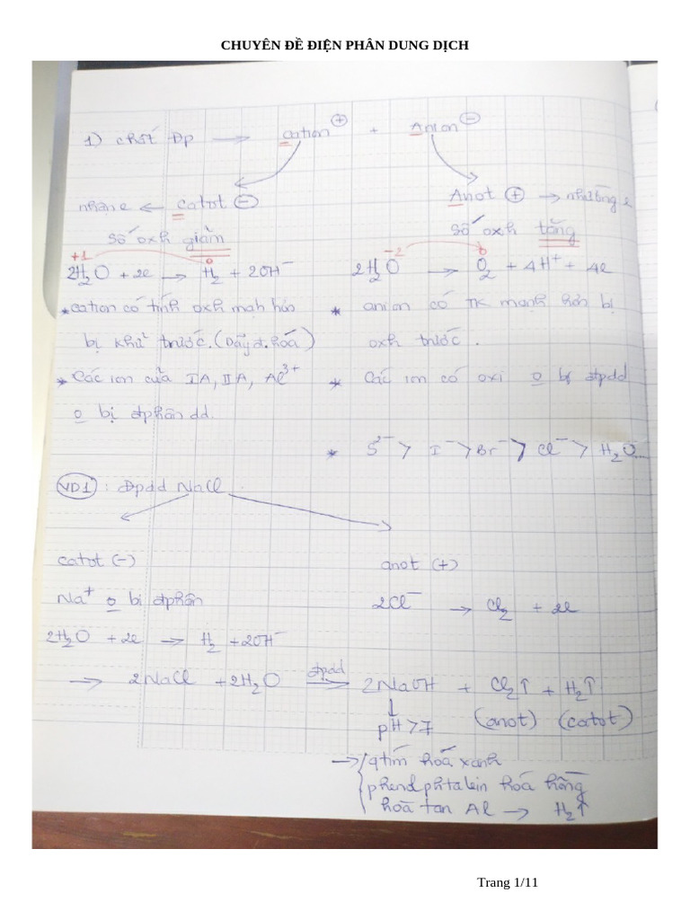 Chuyen de Dien Phan Dung Dich | PDF