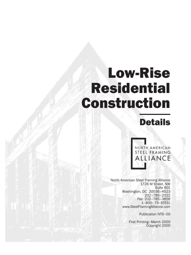 Low-Rise Residential Construction Details | PDF | Framing (Construction ...