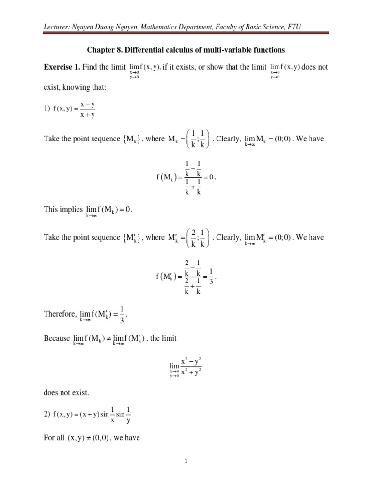 Answer to Exercises of Chapter 8_TCC | PDF | Equations | Mathematical Relations