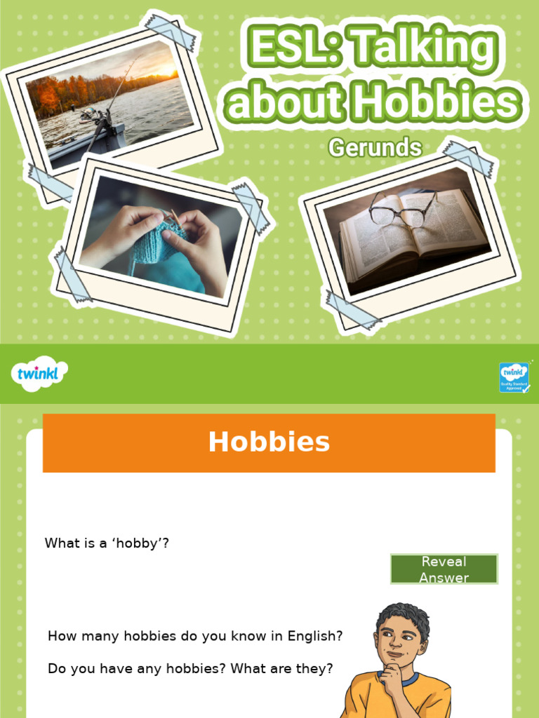 Adjective ING Hobbies | PDF | Grammar | Syntax