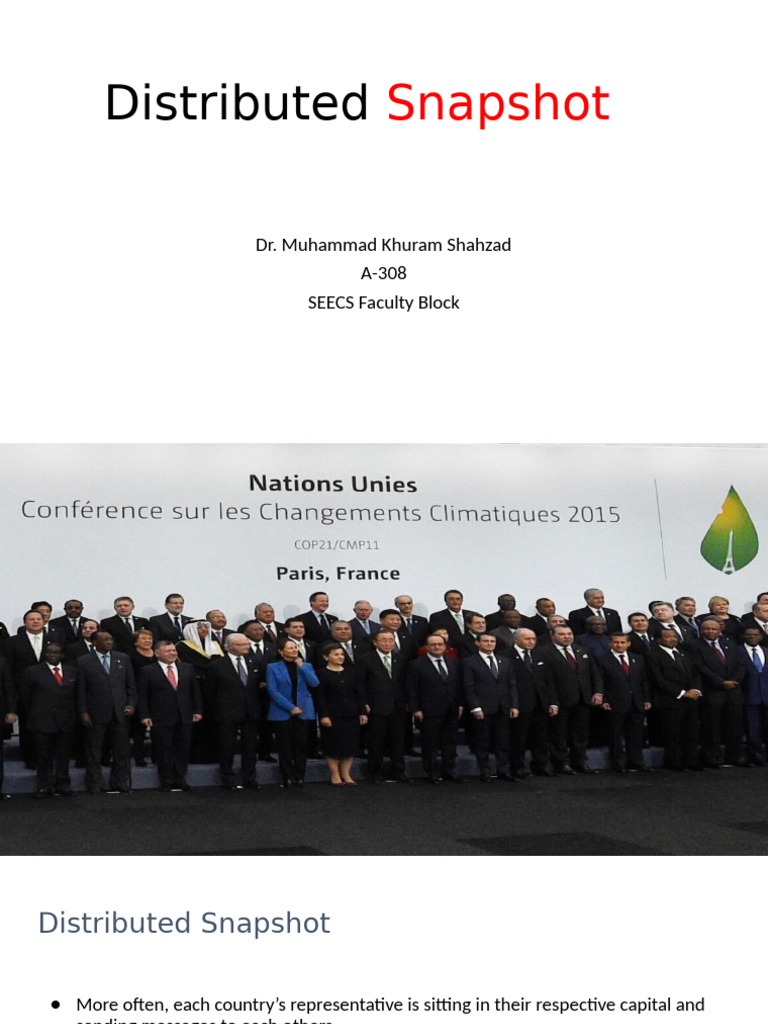 W05-L07 Distributed Snapshot | PDF | Distributed Computing | Computer Programming