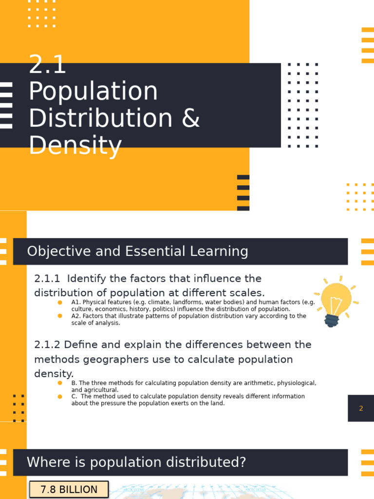 Arithmetic Density in Population Studies | PDF | Density | Earth Sciences