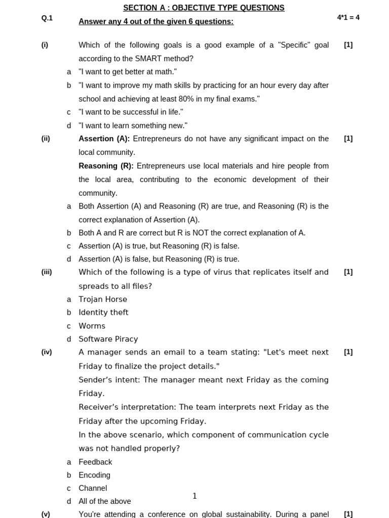 CBSE - Gr10 - AI - Theory - QP - Prelim 2 | PDF