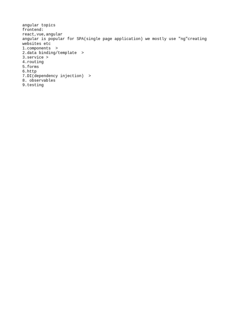 Angular Topics | PDF