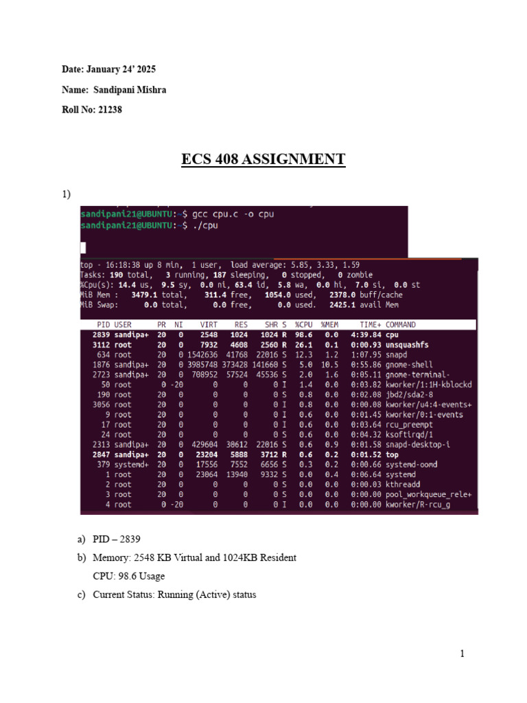 Sandipani Mishra Assign1 21238 | PDF