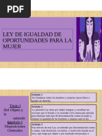 Reglamento Ley 648 Igualdad | PDF | Igualdad de género | Estudios de género