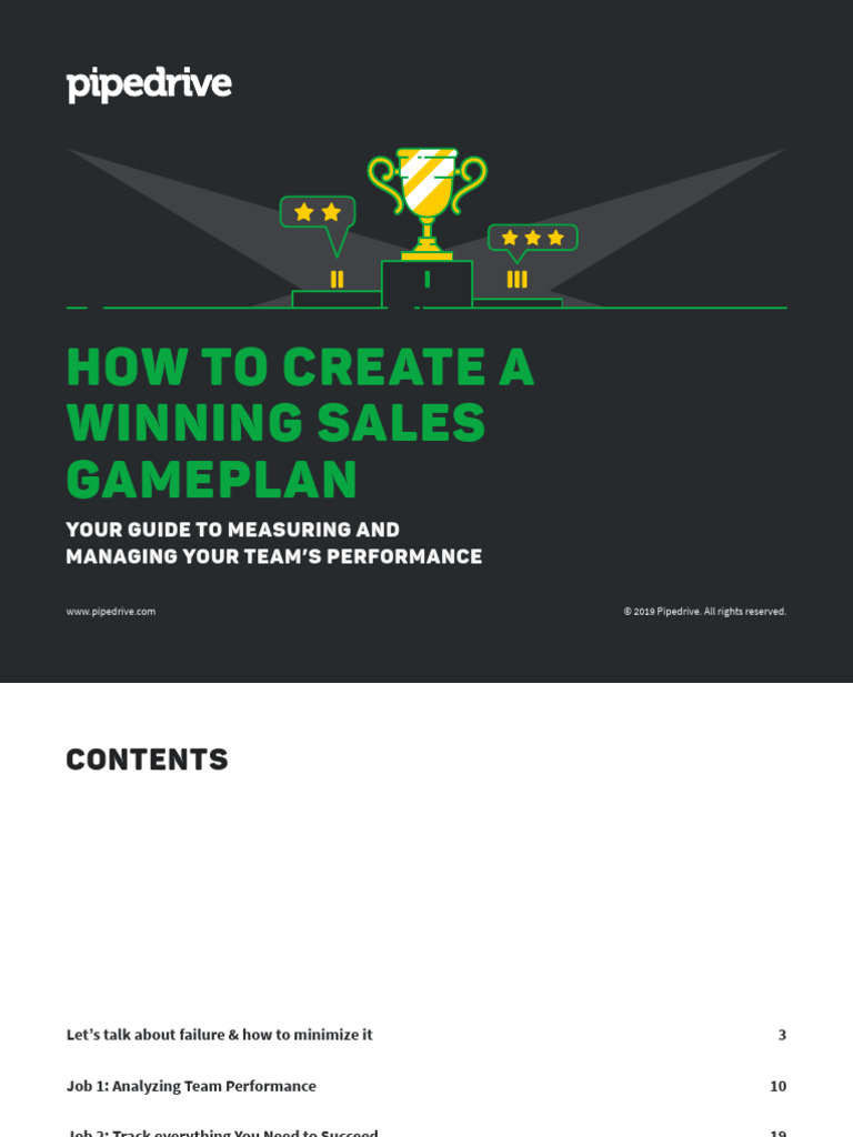 SPM Pipedrive Sales Performance Management Para medir desempeño. | PDF | Sales | Performance ...