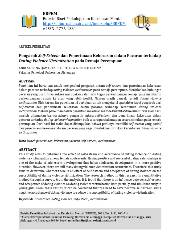 Pengaruh Self Esteem Dan Penerimaan Keke | PDF