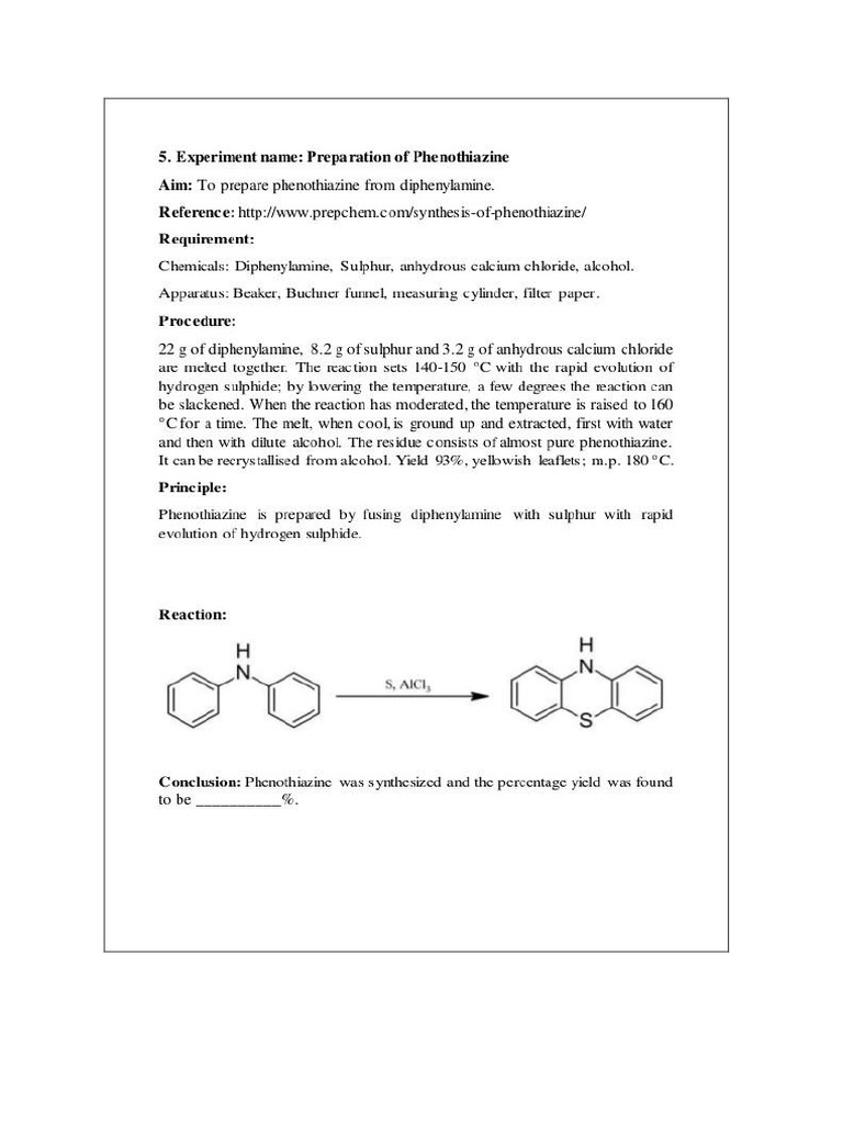 5 Phenothiazine | PDF