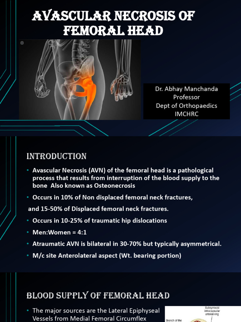 Avascular Necrosis of Femoral Head Guide | PDF | Hip | Magnetic ...